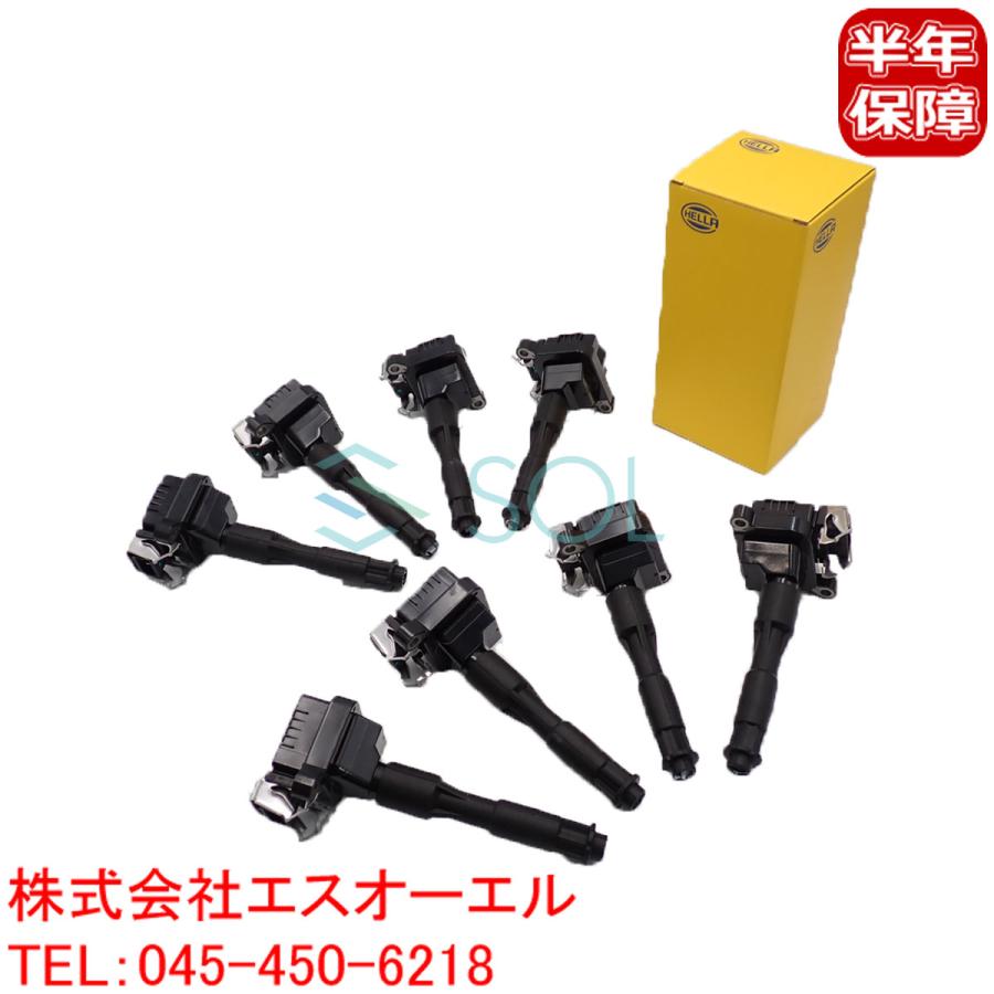 BMW HELLA 7シリーズ E38 735i 740i イグニッションコイル 8本 12131703228 12131748018 車種 ...