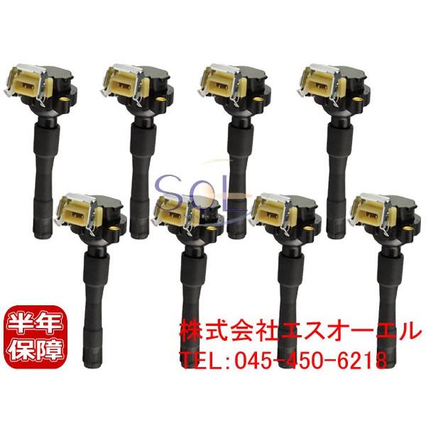 BMW 7シリーズ E38 750iL L7 イグニッションコイル 8本 12131703228 12131748018 ...