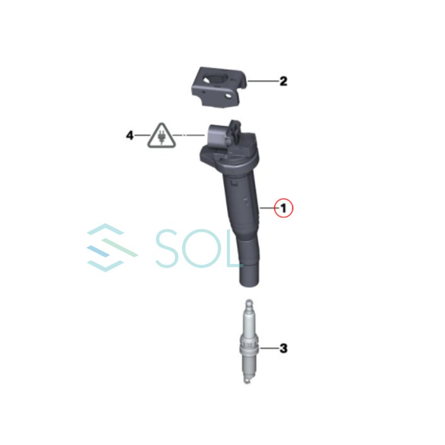 BMW MINI R58 R59 R60 R61 イグニッションコイル HELLA Cooper S One ミニ 12137594937 ...
