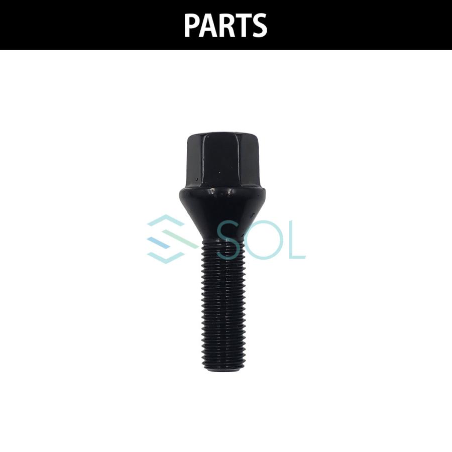 BMW 送料185円 E60 E61 E39 E34 E28 E63 E64 E65 E66 E38 E32 Z3 E36 M12 P1.5 60度 テーパー ホイールボルト 首下35mm ...