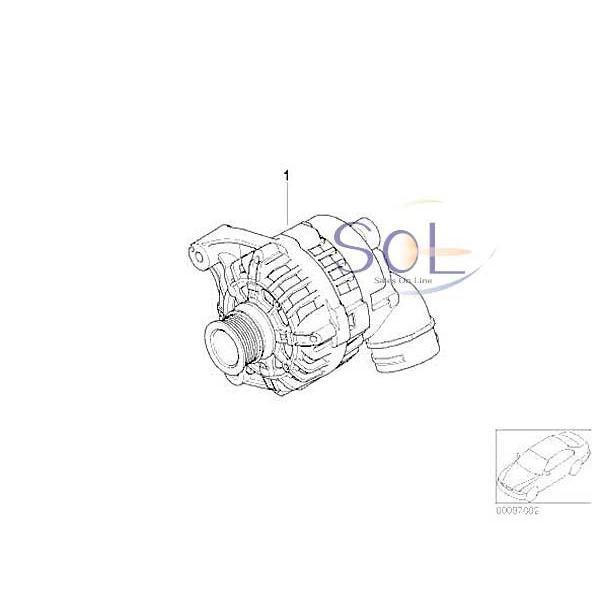 BMW VALEO オルタネーター 120A コア返却不要 出荷締切18時 BMW E46 E39 E53 X5 Z3 320i 325i ...