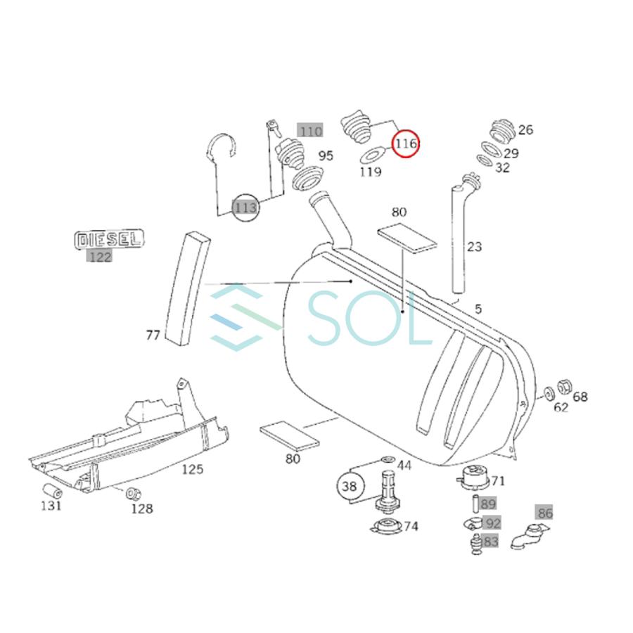 Mercedes-Benz（メルセデス・ベンツ） ベンツ W463 W638 ガソリンタンクキャップ フューエルキャップ G320 G350 ...
