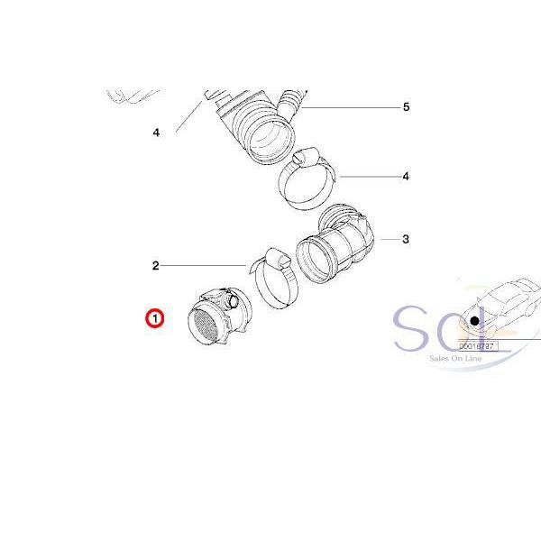 【大放出セール】 BMW E39 Z3 E46 エアフロ エルボパイプ 528i 2.0 2.2i 2.8 320i 323i 325i ...