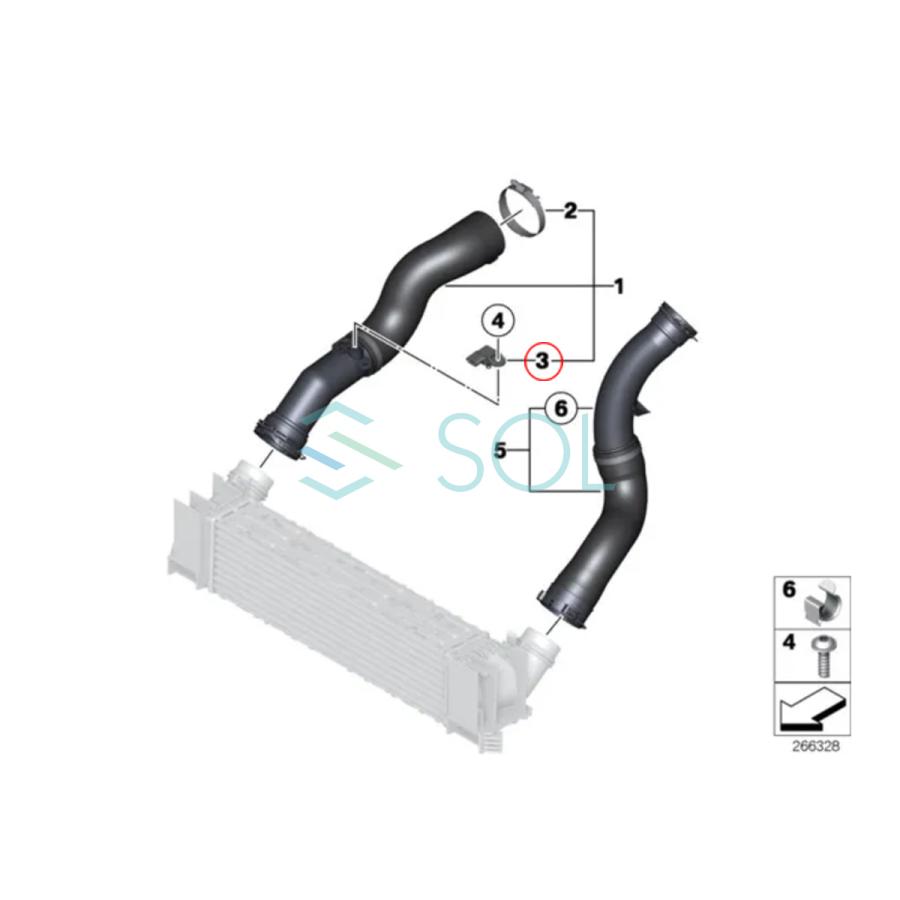BOSCH（ボッシュ） BMW F20 F21 F30 エアインテーク プレッシャーセンサー BOSCH 116i 118i 120i ...
