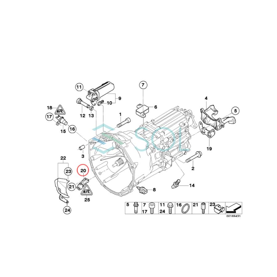BMW E90 E92 E39 E60 E63 E64 E38 クランクシャフトセンサー M3 540i M5 M6 735i 740i ...