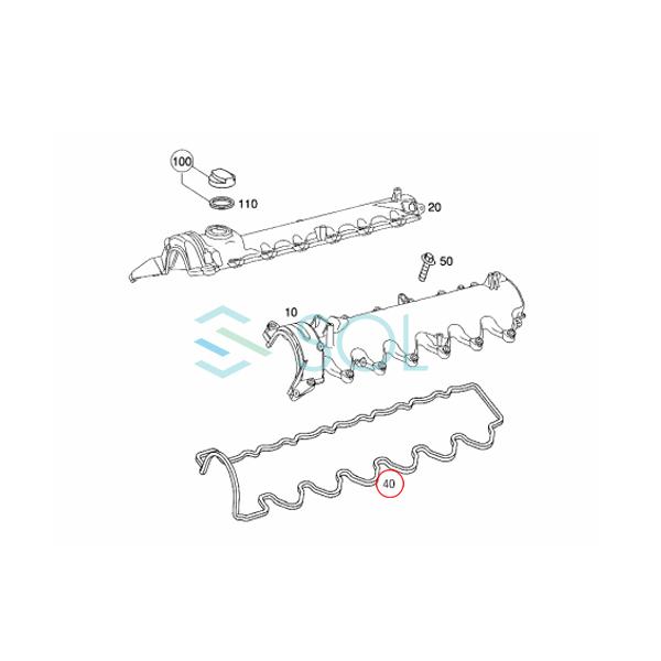 Mercedes-Benz（メルセデス・ベンツ） ベンツ R230 R231 W463 シリンダーヘッドカバー ガスケット タペットカバー ...
