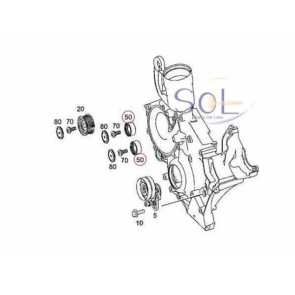 Mercedes-Benz ベンツ W164 W166 W463 X166 X204 ベルトテンショナー ガイドプーリー ML350 ML63 ...