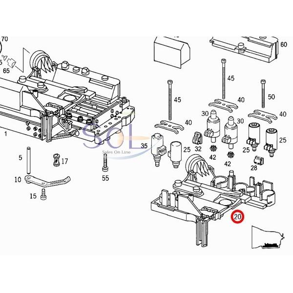 Mercedes-Benz ベンツ R170 R171 722.6系 5速AT エレクトリックプレート エレクトリカルプレート 4点セット SLK200 SLK230 SLK320 SLK32 ...