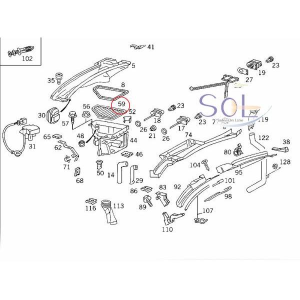 Mercedes-Benz（メルセデス・ベンツ） ベンツ W140 エアコンフィルター キャビンフィルター ダストフィルター マイクロ ...