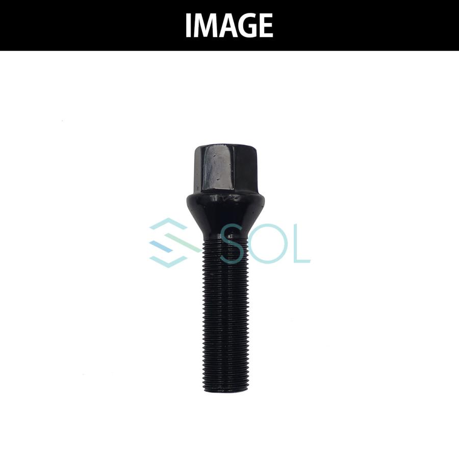 Mercedes-Benz BMW MINI R60 R61 F54 F55 F56 F57 F60 M14 P1.25 60度 テーパー ホイールボルト 首下45mm 17HEX ブラック ...