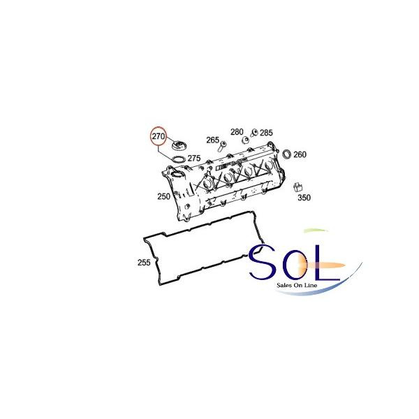 Mercedes-Benz ベンツ W208 W209 W246 エンジンオイルフィラーキャップ 純正品 CLK200 CLK240 ...