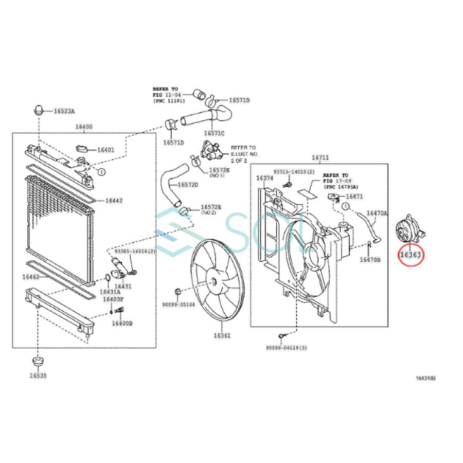 SUBARU CAPSOL スバル トレジア(NSP120X NCP120X) ラジエーター ラジエター 電動ファンモーター 16363-28150 出荷締切18時 : 自動車パーツの宝箱 ...