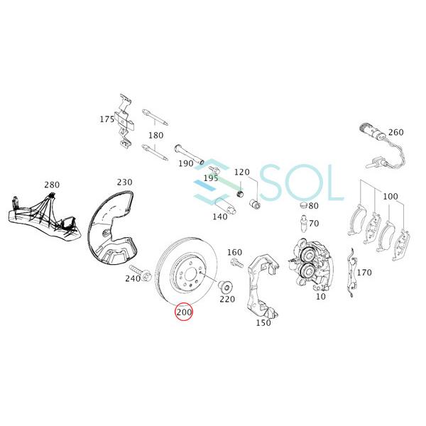 Mercedes-Benz ベンツ W166 フロント ブレーキローター ブレーキディスク 左右セット ML350 GLE350d ...