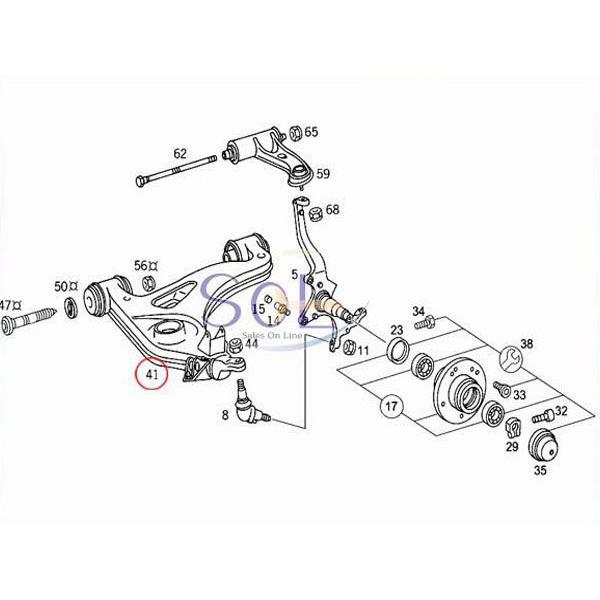 Mercedes-Benz（メルセデス・ベンツ） ベンツ SLKクラス R170 SLK230 SLK320 SLK32 フロントロアアーム ...