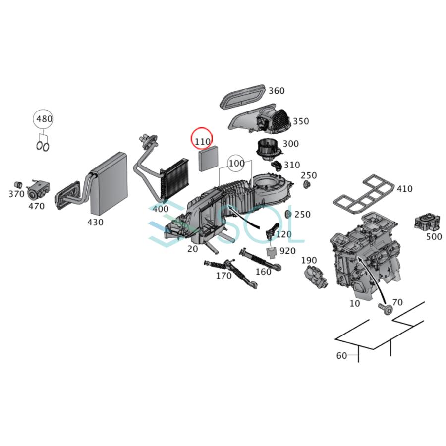 Mercedes-Benz ベンツ R171 R172 エアコンフィルター 活性炭入 室内用 SLK200 SLK280 SLK350 ...