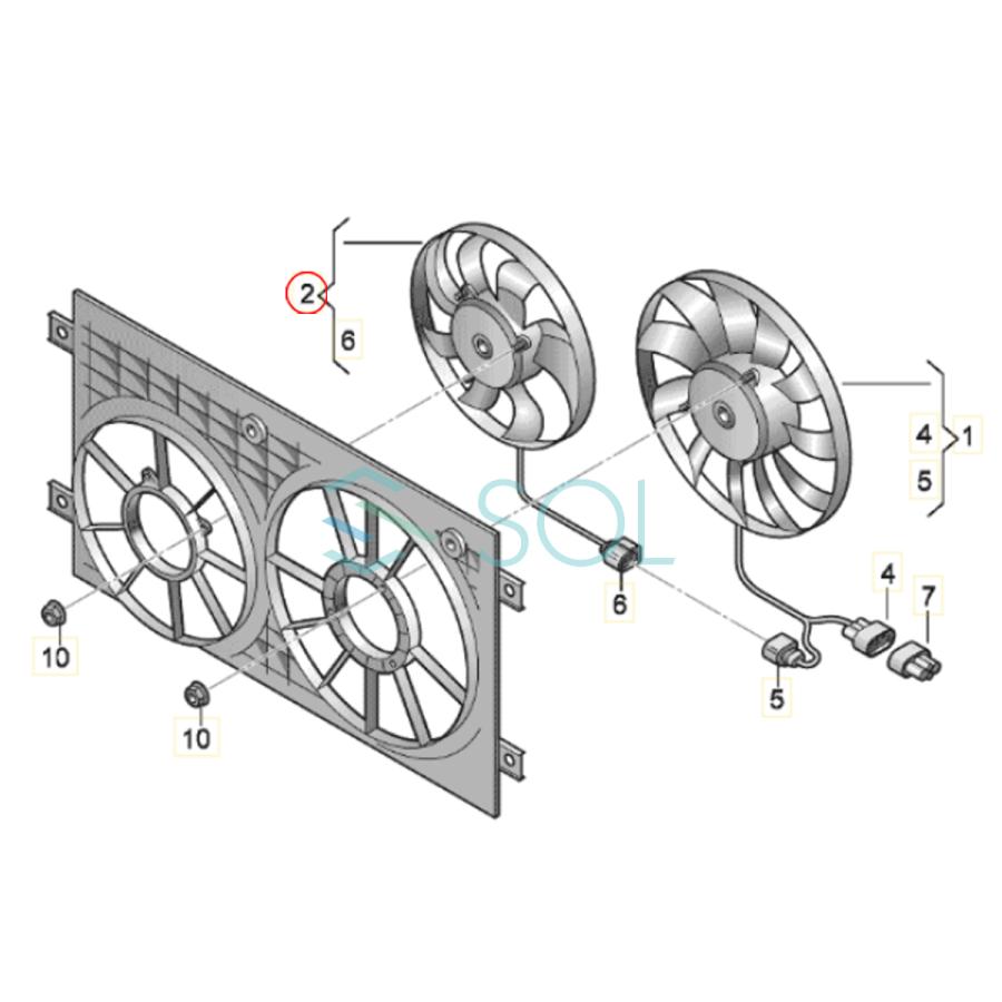 フォルクスワーゲン ラジエーターファン ラジエターファン 電動ファンモーター ワーゲン ビートル イオス ゴルフ ジェッタ パサート ...