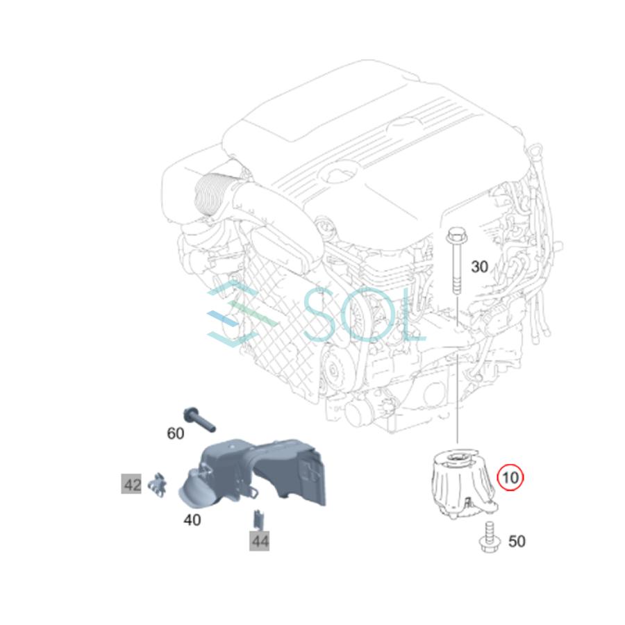 Mercedes-Benz ベンツ W205 W238 エンジンマウント 左右セット C180 C200 E200 E300 ...