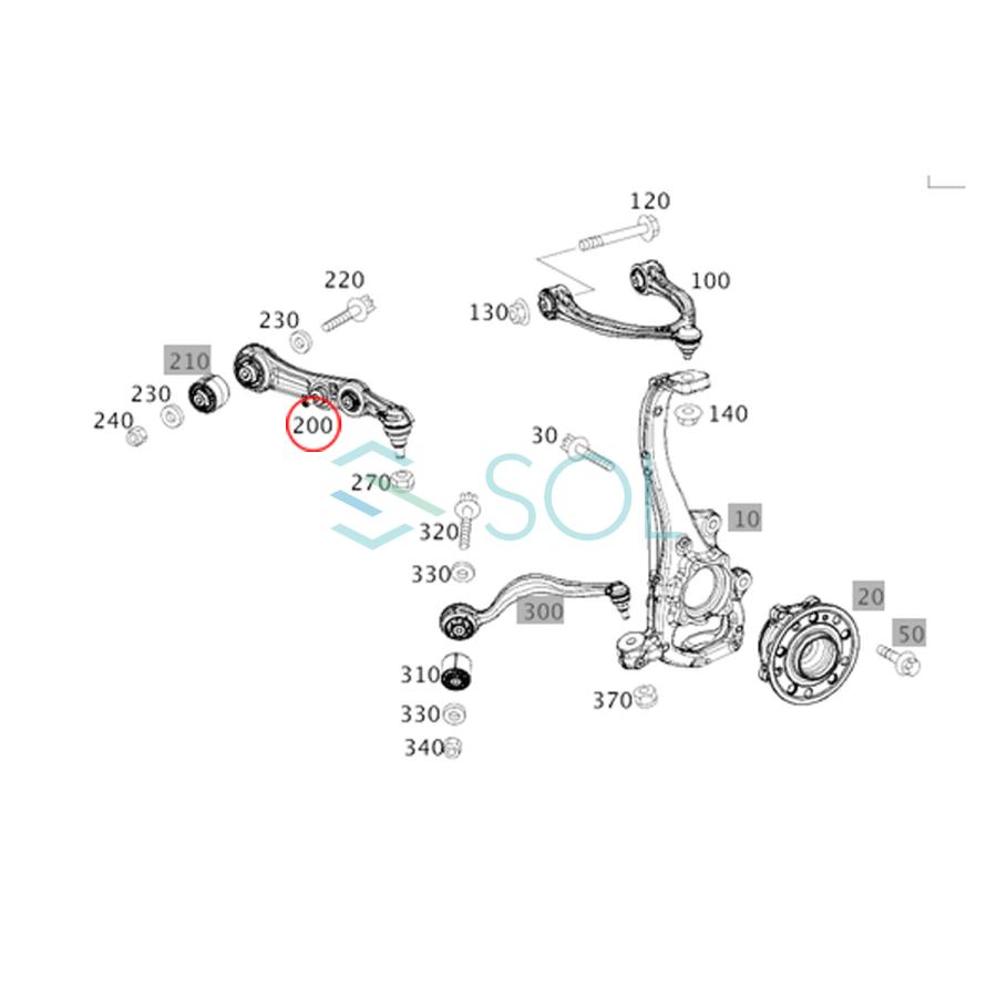 Mercedes-Benz ベンツ Eクラス W213 E200 E220d E400 E450 E43 E63 フロント ロアアーム ...