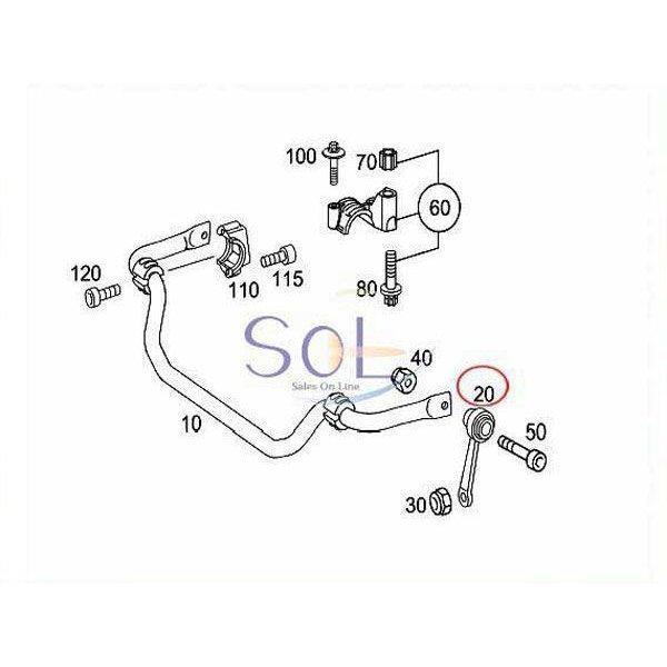 Mercedes-Benz ベンツ W211 W219 フロント スタビリンク スタビライザーリンク 右側 E240 E280 E320 ...