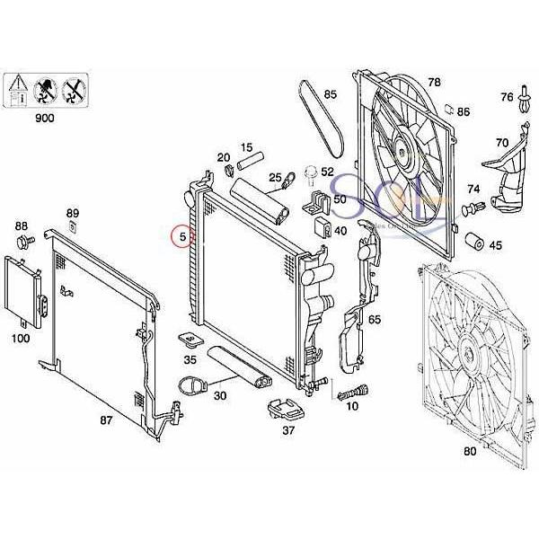 Mercedes-Benz CAPSOL ベンツ Sクラス W220 S320 S350 ラジエーター ラジエター 冷却装置 ...