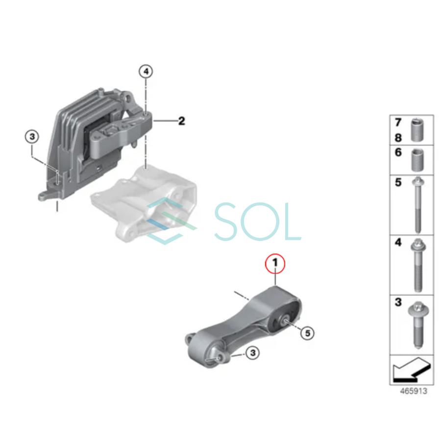 BMW F45 F48 X1 エンジンマウント 218i 18i 22116885778 22116875186 22116853460 ...