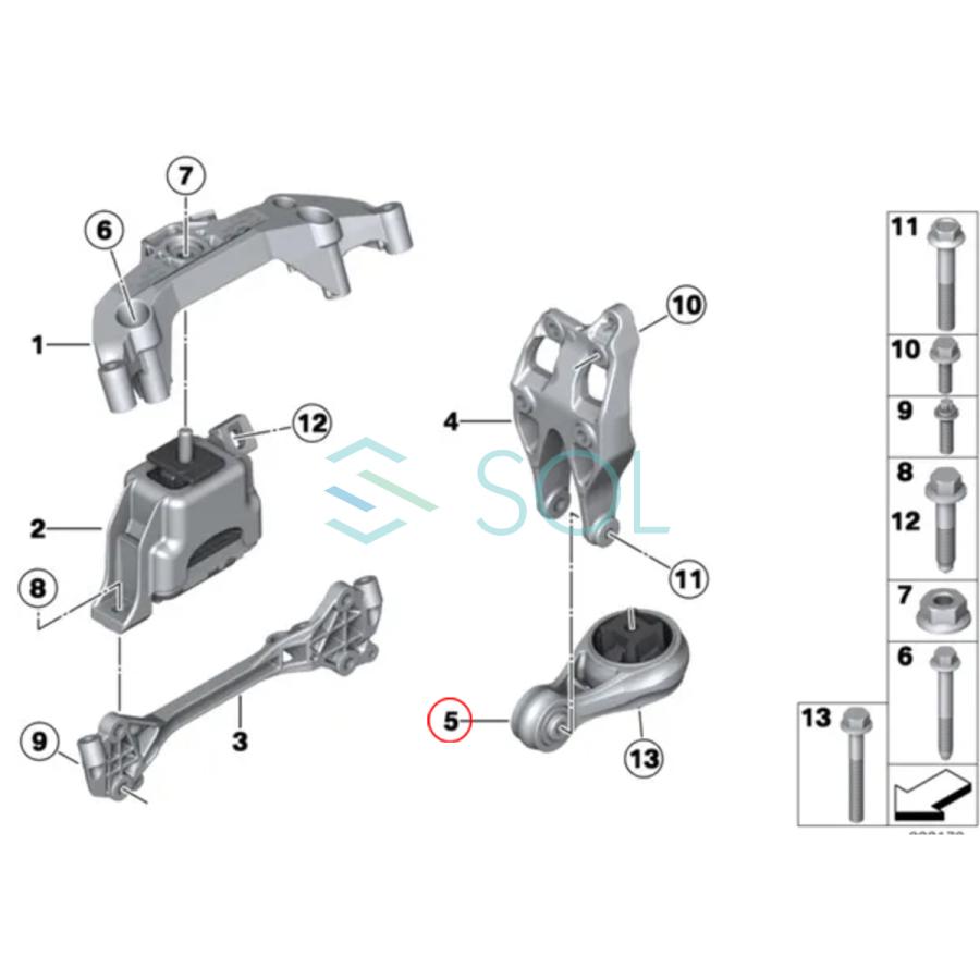 エンジンマウント BMW MINI R60 R61 ワン クーパー クーパーD クーパーS クーパーSD 22119806994 出荷締切18 ...