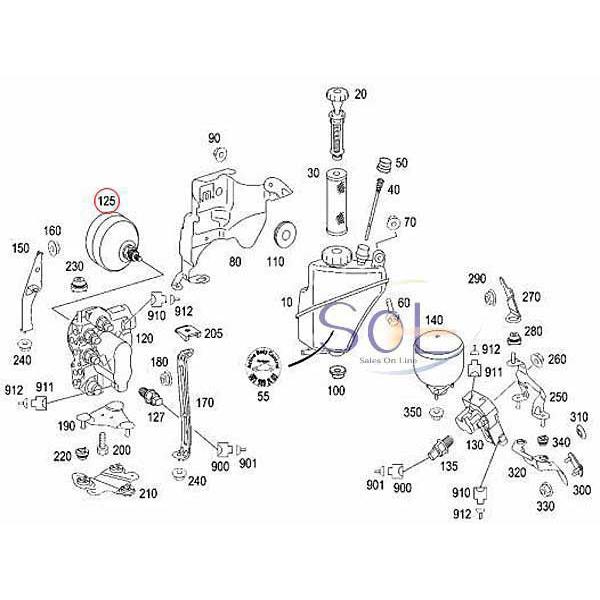 Mercedes-Benz ベンツ W216 W217 フロント プレッシャーリザーバータンク アキュームレーター CL600 CL65 ...