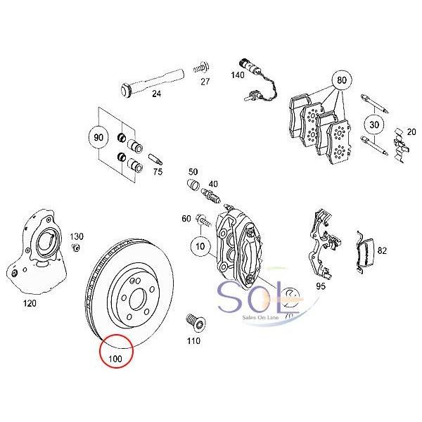 Mercedes-Benz（メルセデス・ベンツ） HAPAD ベンツ W216 W221 フロント ブレーキローター ブレーキディスク 左右 ...
