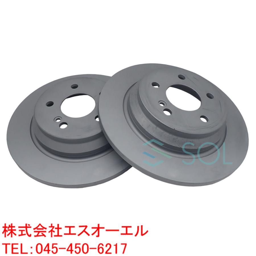 Mercedes-Benz ベンツ W221 W216 リア ブレーキローター ブレーキディスク 左右セット 傷有 S350 S500 ...