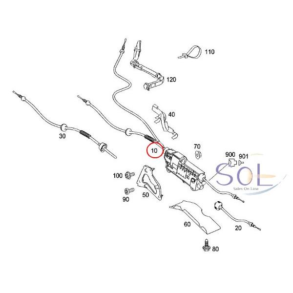Mercedes-Benz ベンツ W221 W216 パーキングブレーキ アクチュエーター 純正品 S350 S500 S550 CL550 ...