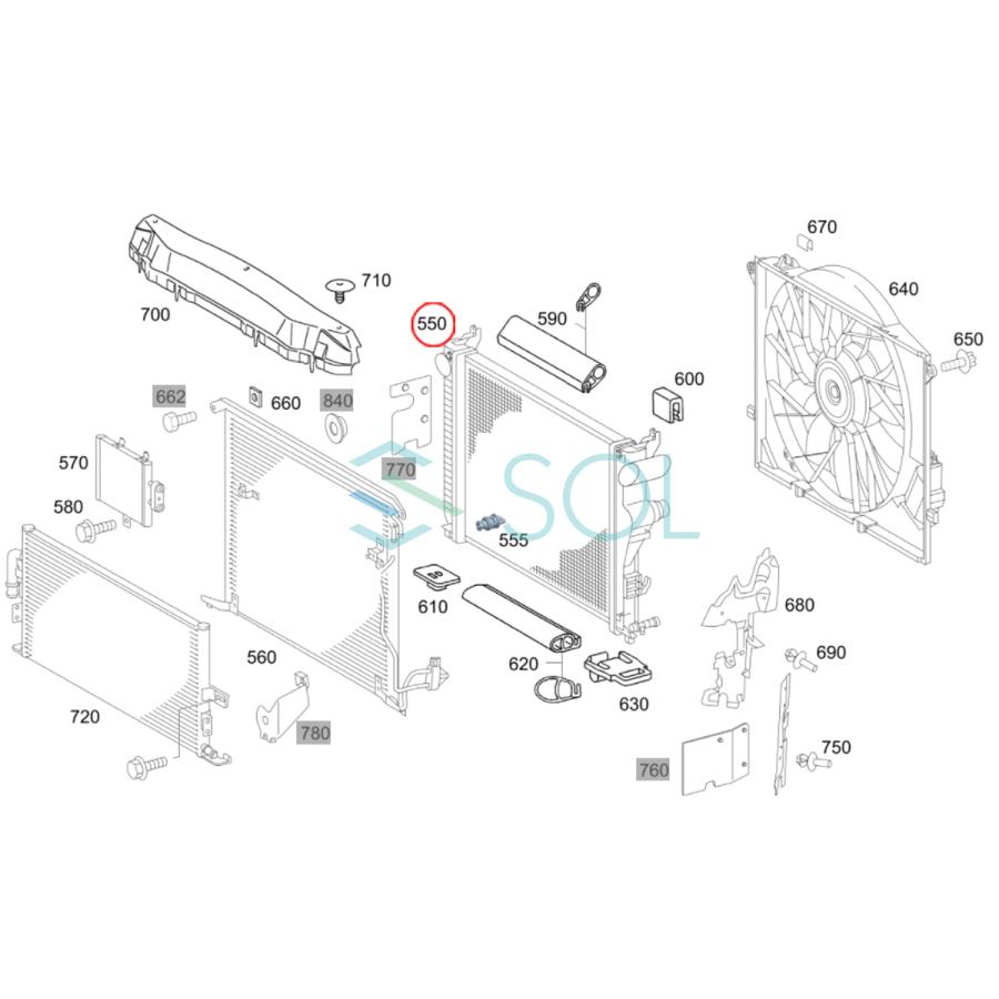 ベンツ Sクラス W220 S320 S600 S55 S65 ラジエーター ラジエター 冷却装置 2305000303 2205002003 ...