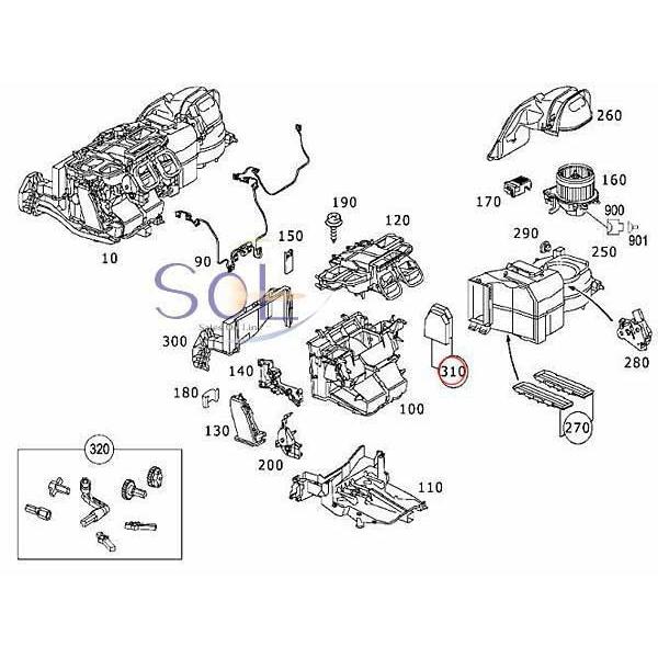 Mercedes-Benz（メルセデス・ベンツ） ベンツ R230 W463 エアコンフィルター 2枚入 SL350 SL500 SL550 ...