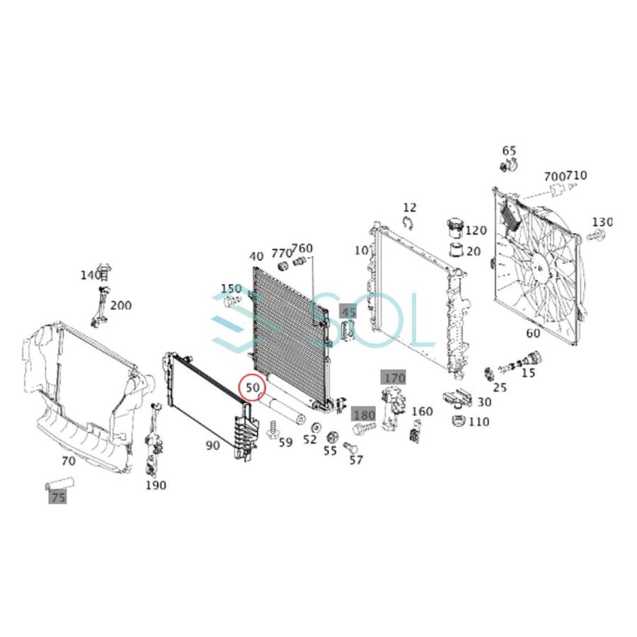 Mercedes-Benz ベンツ W164 W251 エアコンリキッドタンク レシーバータンク ドライヤー ML350 ML500 ML63 ...