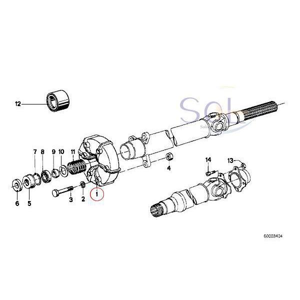 BMW E84 X1 R60 R61 プロペラシャフト ジョイントディスク(LK=78MM D=110MM) 18i CooperDX2.0 ...