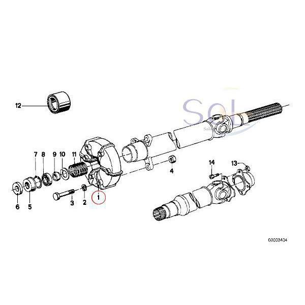 BMW E82 E88 E87 E36 E46 プロペラシャフト ジョイントディスク(LK=78MM D=110MM) 116i 118i ...