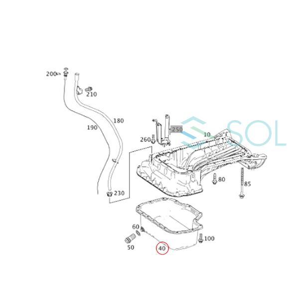 Mercedes-Benz ベンツ Eクラス W212 E350 E550 エンジン オイルパン 下部 2720100128 18時まで即日 ...