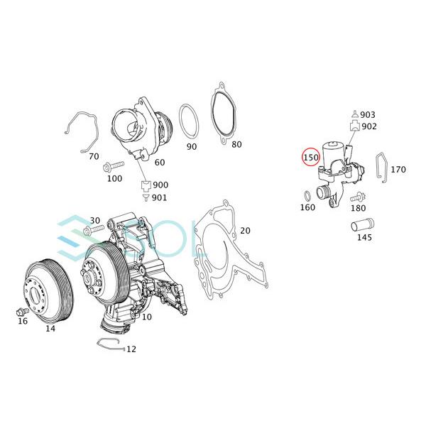 Mercedes-Benz ベンツ W211 W212 W207 X204 ヒーターバルブ ウォーターバルブ シャットオフバルブ E250 ...
