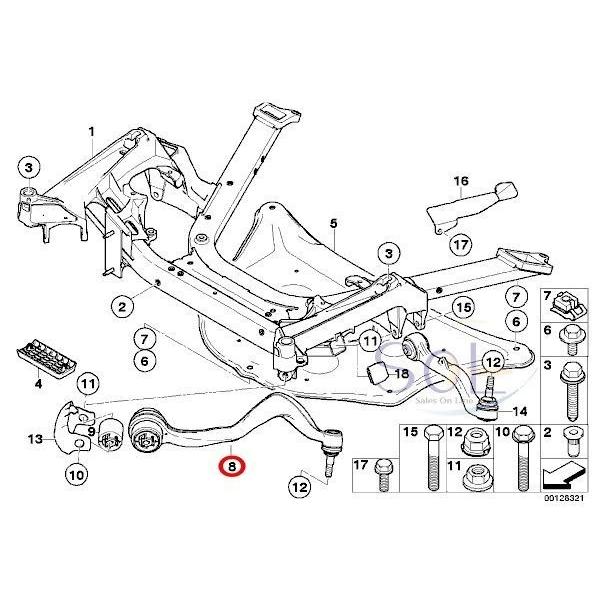 BMW E65 E66 フロント プルストラットアーム 左右セット 740i 745i 750i 760i 745Li 750Li 760Li ...