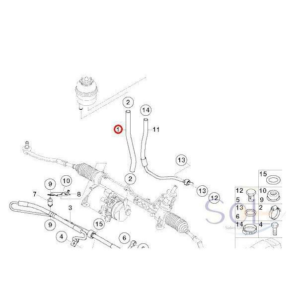 BMW MINI R50 R52 R53 パワステ オイルホース Cooper One1.4i One1.6i CooperS ...