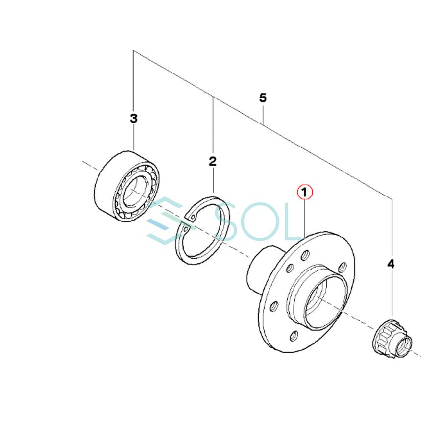 BMW BMW 3シリーズ E36 リア ハブベアリング ホイールハブベアリング 左右共通 33411093567 33411136180 ...