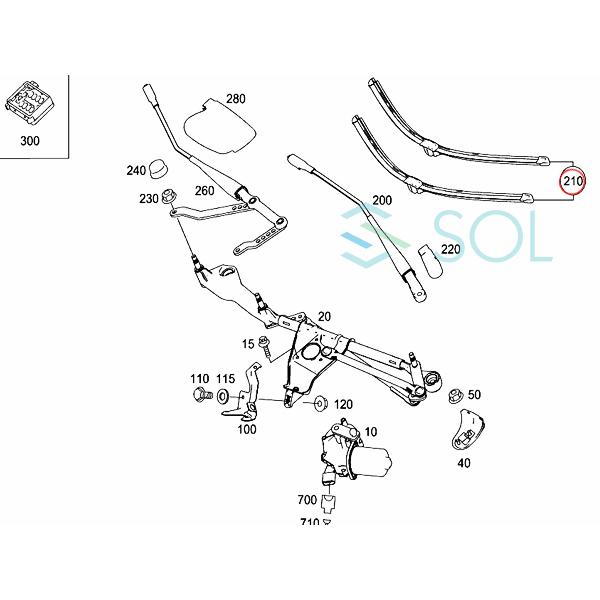 Mercedes-Benz BOSCH エアロツイン ベンツ Rクラス W251 R350 R500 ワイパーブレード エアロワイパー 左右 ...
