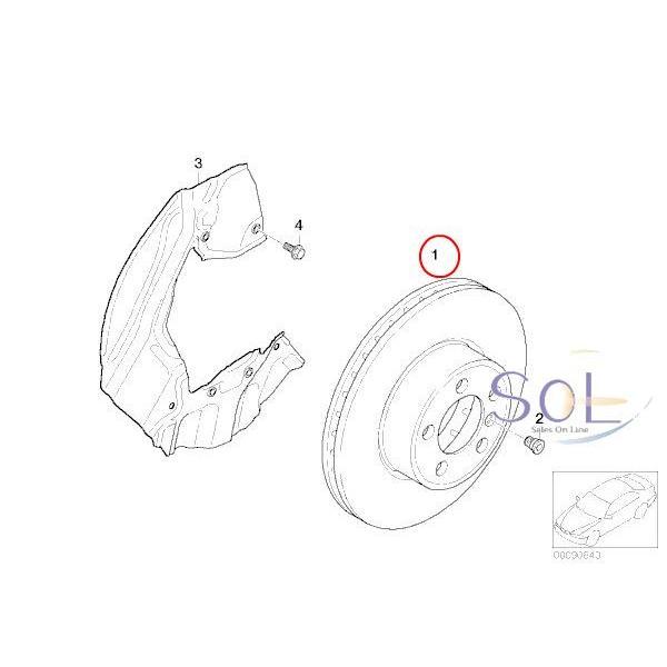 BMW E65 E66 フロント ブレーキローター(ブレーキディスク) 左右セット 740i 745i 750i 760i 745Li ...