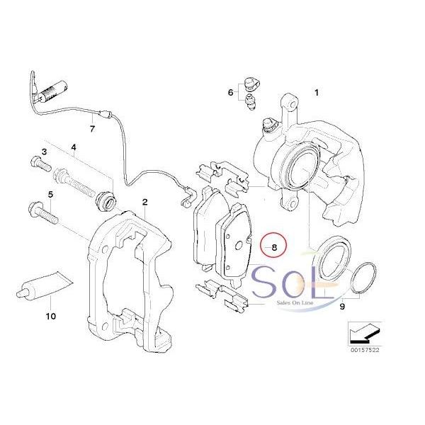 BMW HAPAD BMW MINI フロント ブレーキパッド 左右セット R55 R56 R57 R58 R59 116i 118i ...