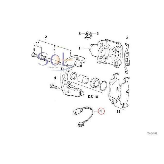 送料185円 【特価品】BMW E38 728i 730i 735i 740i フロント ブレーキパッドセンサー 34351182064 出荷 ...
