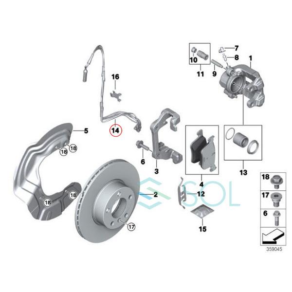 BMW E89 Z4 フロント ブレーキパッドセンサー 20i 23i 35i 35is 34356792563 出荷締切18時 ...