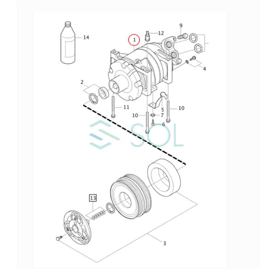 ボルボ（VOLVO） CAPSOL VOLVO C30 エアコンコンプレッサー ACコンプレッサー 36001118 36050586 コア ...