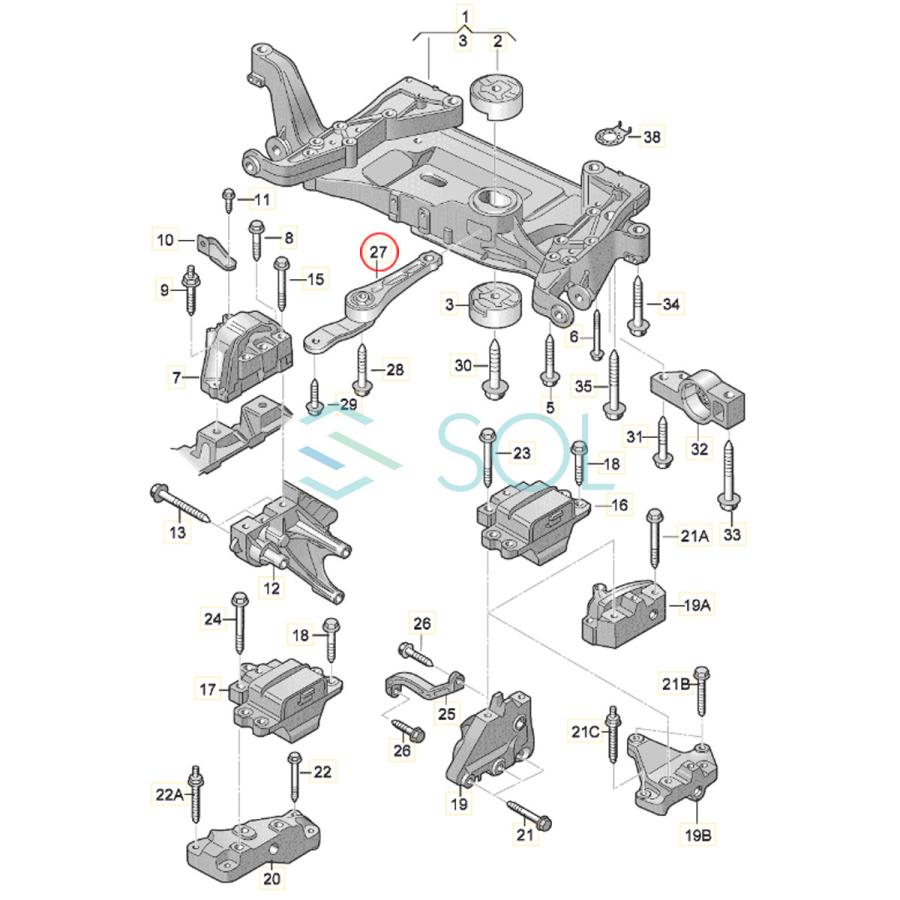 Audi 【特価品】アウディ TT 8J リア エンジンマウント 3C0199855A 3C0199855J 出荷締切18時 : 自動車パーツ ...