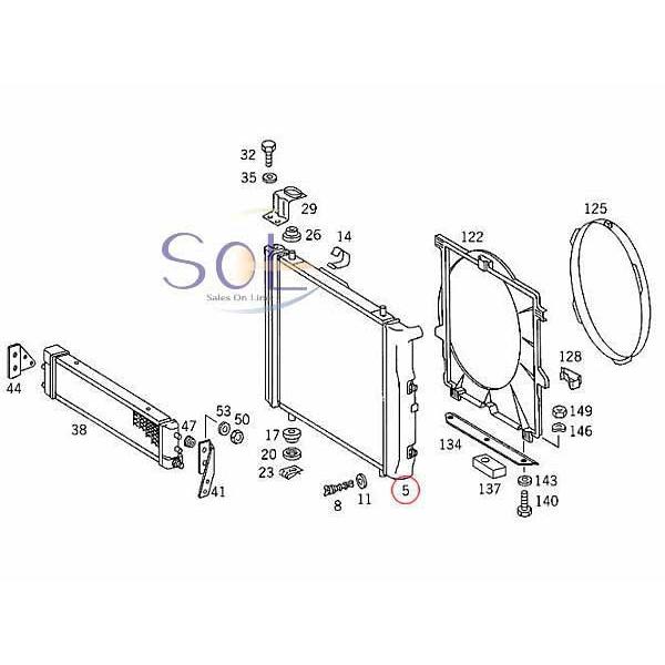 Mercedes-Benz ベンツ W463 ラジエーター ラジエター G320 G500 G55 4635001200 4635000400 ...