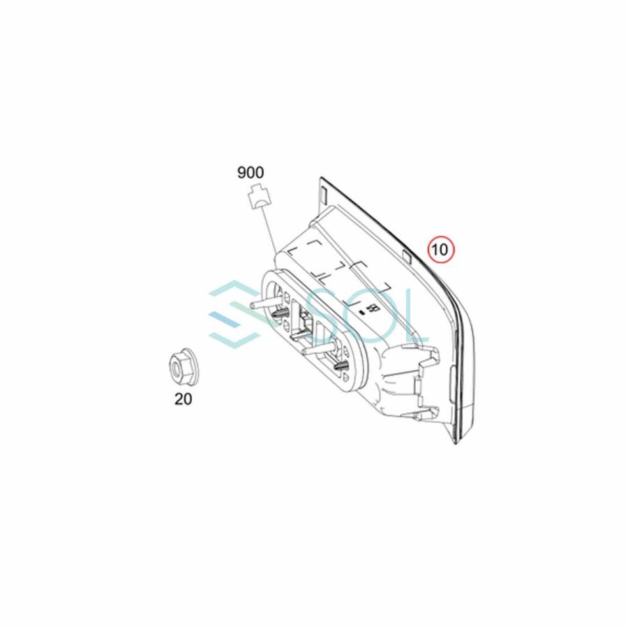 Mercedes-Benz ベンツ W463A AMGナイトパッケージ 純正 テールランプ スモーク 左右セット G350d G400d ...