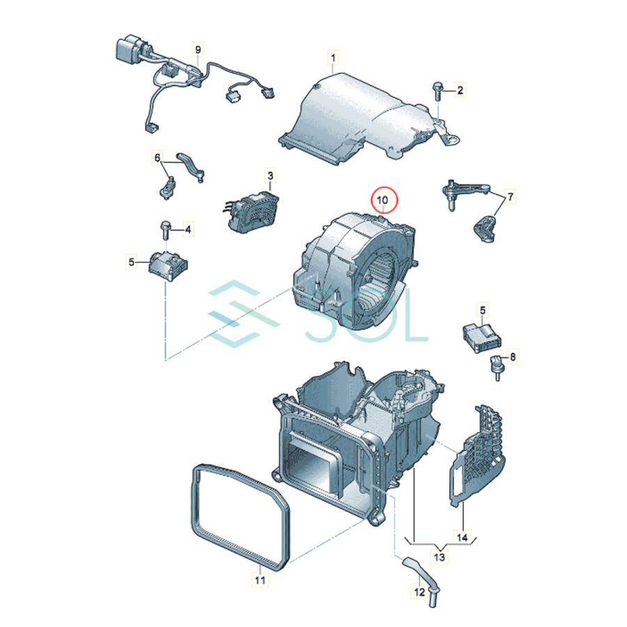 アウディ R8 422 423 427 429 エアコンブロアモーター ブロアファンモーター 4F0820020A 4F0820020 18時 ...